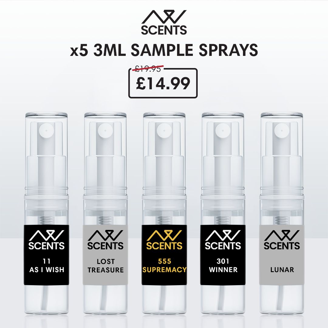 3ml Sample Spray (Eau De Parfum) x5 Fragrance Bundle - AW Scents